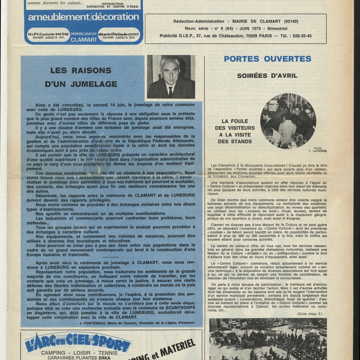 Bulletin Municipal Officiel (BMO) - juin 1975 | VILLE DE CLAMART